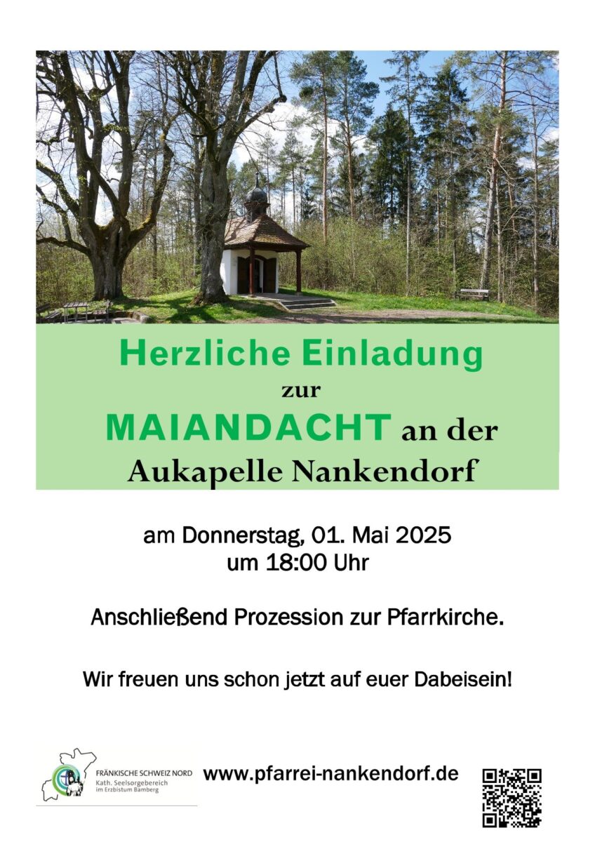 Veranstaltungshinweis: Maiandacht an der Aukapelle – Pfarrei St. Martin ...